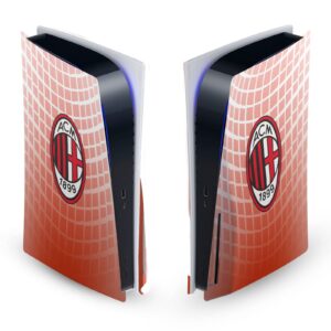 head case designs officially licensed ac milan away 2020/21 crest kit vinyl faceplate sticker gaming skin decal cover compatible with sony playstation 5 ps5 disc edition console