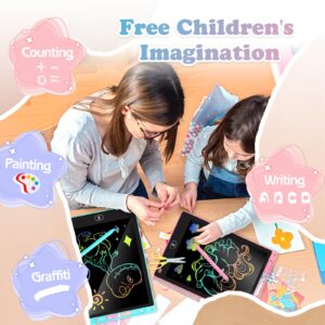 KTEBO 2 Pack 10 Inch LCD Writing Tablet for Kids - Preschool Drawing Tablet Toys & Toddler Travel Essential Toys, Christmas Stocking Stuffers for Kids