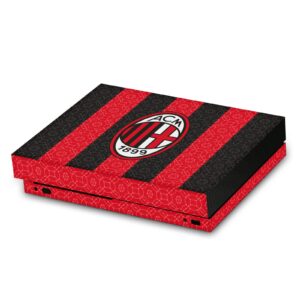 head case designs officially licensed ac milan home 2020/21 crest kit vinyl sticker gaming skin decal cover compatible with xbox one x console