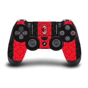 head case designs officially licensed ac milan home 2020/21 crest kit vinyl sticker gaming skin decal cover compatible with sony playstation 4 ps4 dualshock 4 controller