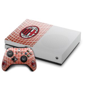 head case designs officially licensed ac milan away 2020/21 crest kit vinyl sticker gaming skin decal cover compatible with xbox one s console and controller bundle