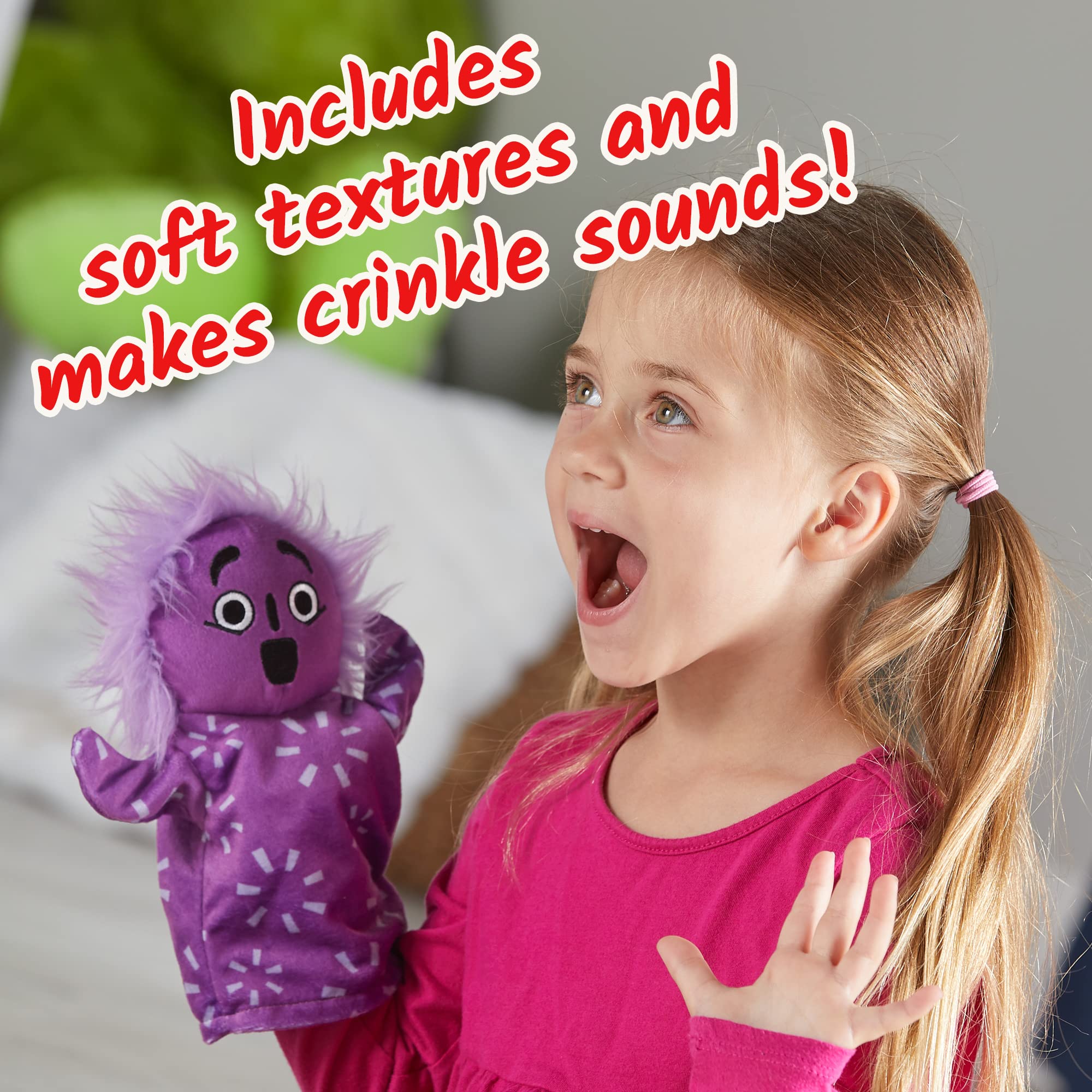 hand2mind Feelings Family Hand Puppets, Sensory Play Therapy Toys, Emotions for Toddlers, Dramatic Play Toys, Social Skills for Kids, Social Emotional Learning Activities, Calm Down Corner Supplies