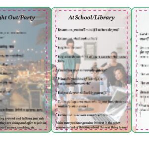 Social Skills Tri Fold Laminated Paper Wallet Card