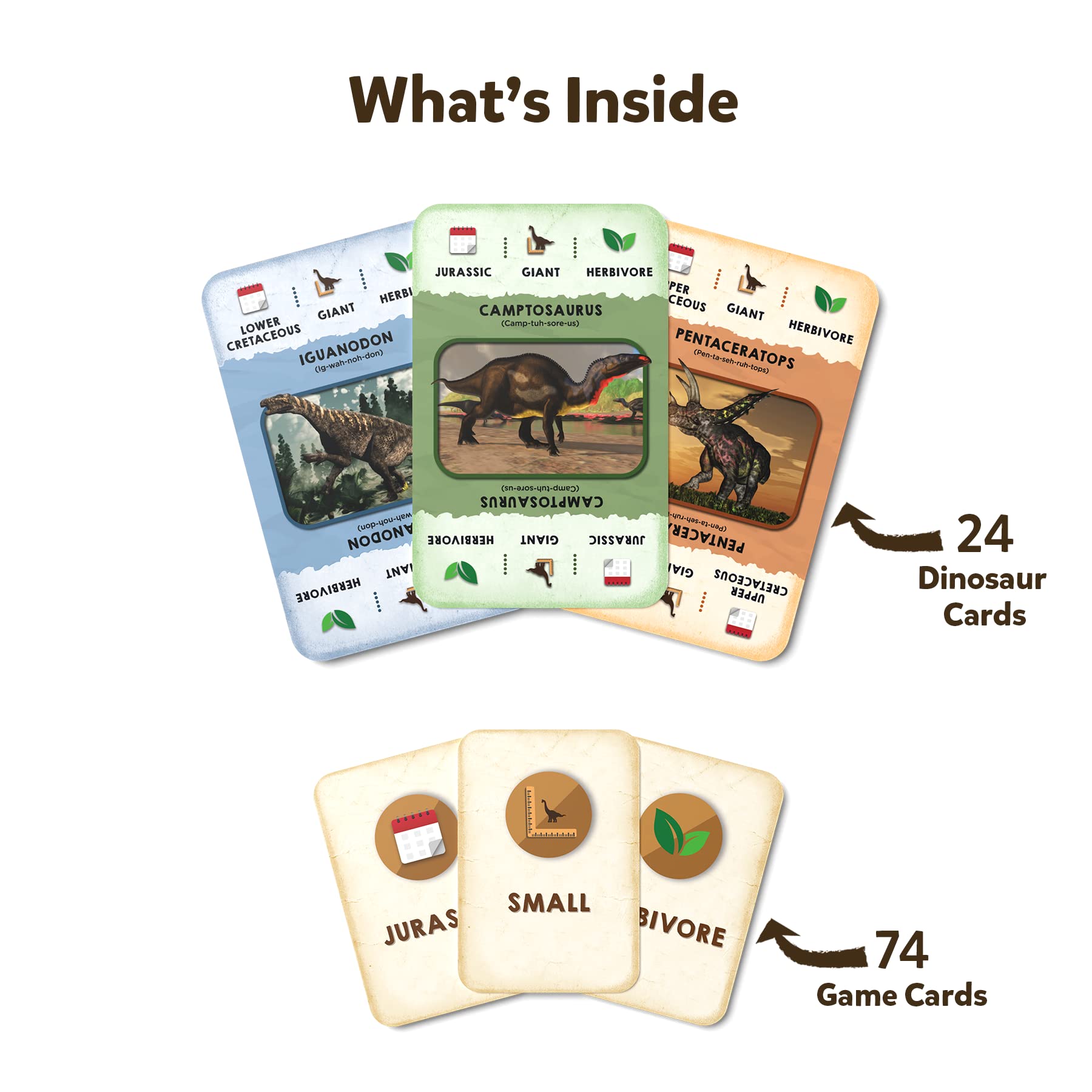 Skillmatics Card Game - Dino Trio, A Smart Swapping Dinosaur Themed Strategy Game for Kids, Teens & Adults