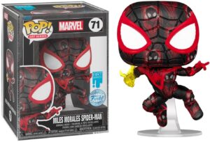 funko marvel miles morales spider-man pop! vinyl collectible bobble-head limited edition exclusive art series