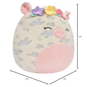 Squishmallows Rare 8-Inch Rosie The Pig with Flower Crown/Headband Plush - Add Rosie to Your Squad, Ultrasoft Stuffed Animal Large Plush Toy, Official Kellytoy Plush (doxl)