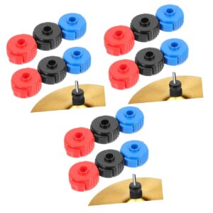 milisten 18 pcs cymbal quick release cap cymbal quick nuts cymbal stand replacement parts cymbal nuts cymbal installation accessories timbales drum key drum kit quick loading plastic