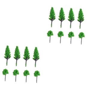 ibasenice 80 pcs tree scenics trees model plastic scene train railroad architecture woodland diorama project mixed crafts supplies landscape diy pine layout accessories for mini building