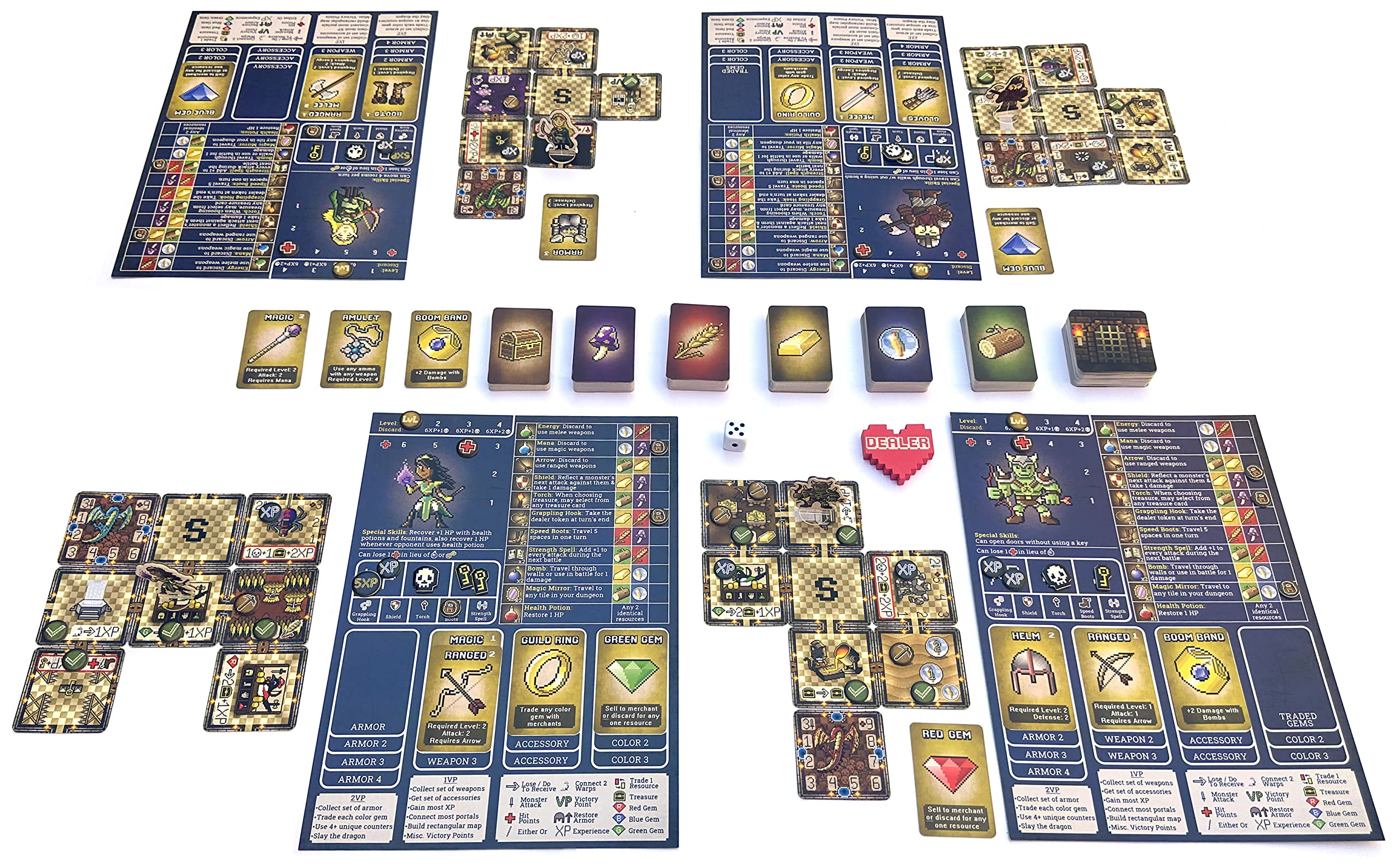 Dungeons and Feelings Board Game | Social and Strategy Hybrid Board Game | Ice Breaker | Story Telling | Question Game | RPG | Adventure | 1st Edition