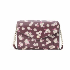 Kate Spade Tinsel Flap Glitter Crossbody Purse (Deep berry)