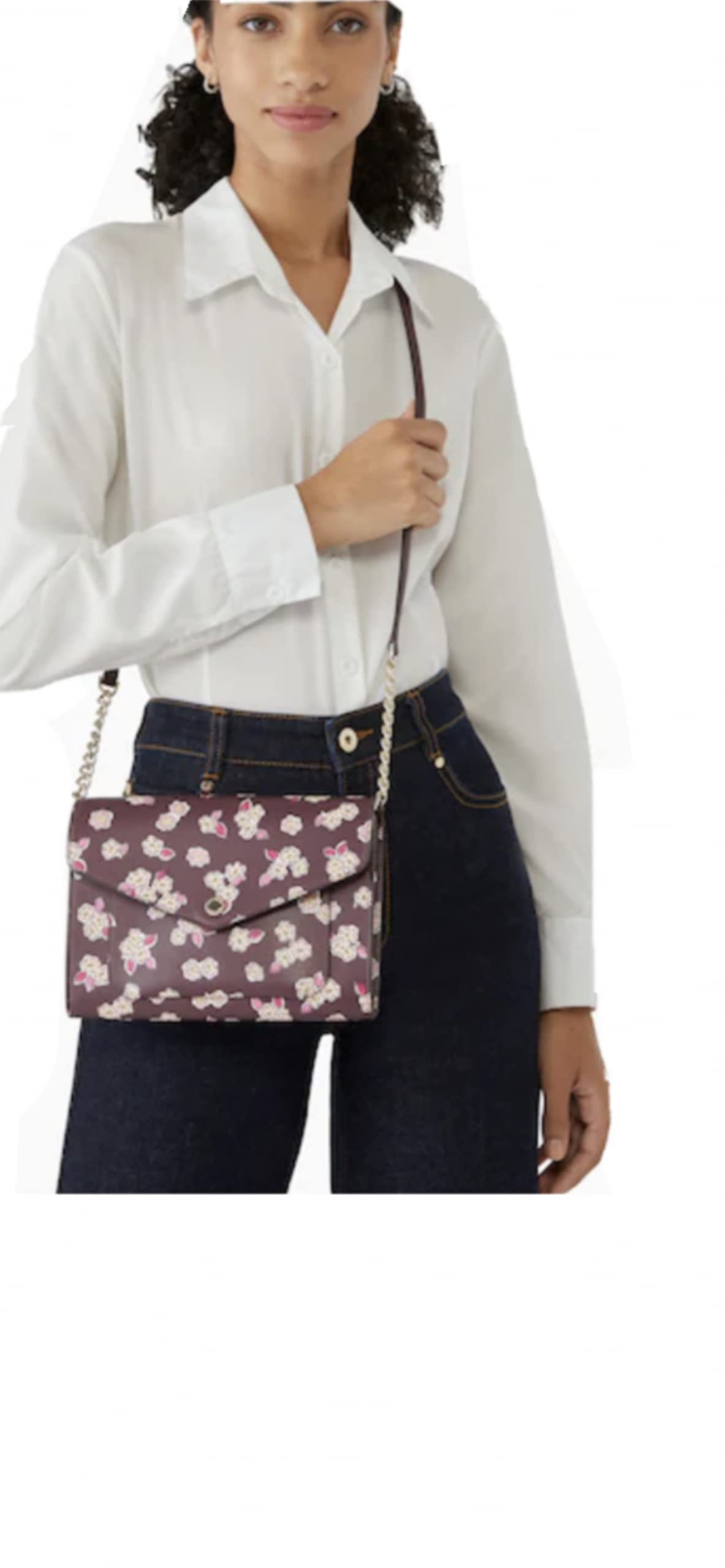 Kate Spade Tinsel Flap Glitter Crossbody Purse (Deep berry)