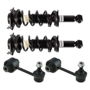 trq rear suspension kit shock & spring strut assembly sway bar stabilizer link compatible with 2015-2017 subaru legacy