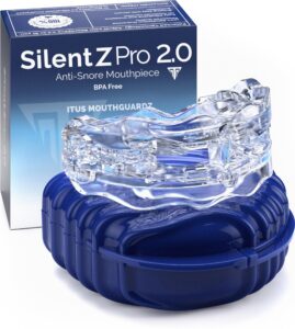 silentzpro 2.0 - usa designed anti snore mouthpiece - fully adjustable anti snore mouth guard - professional patented anti snore device & grinding solution - brand: itus mouthguardz