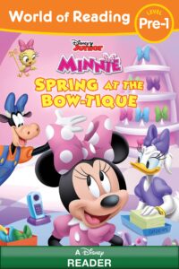 world of reading: disney junior minnie spring at the bow-tique