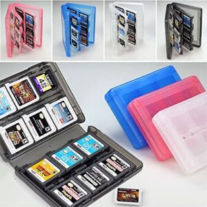 28-in-1 Game Card Case Storage Box for 3DS / 3DS / DSi/DSi XL/DSi LL/DS/DS Lite Protective Storage System Game Card Organizer Games Holder case Cartridge Storage Box Holder (black)