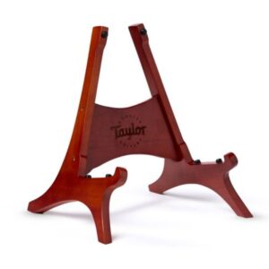 taylor guitar stand - mahogany dark finish