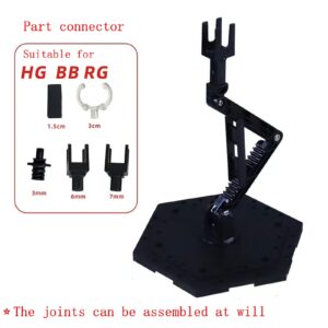 Model Display Shelf,Model Display Rack,Suitable for Gundam Model Stand Action Figure Stand and HG, MG and RG Model Character Display Stand. (Two)