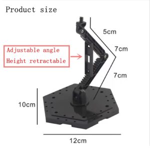 Model Display Shelf,Model Display Rack,Suitable for Gundam Model Stand Action Figure Stand and HG, MG and RG Model Character Display Stand. (Two)