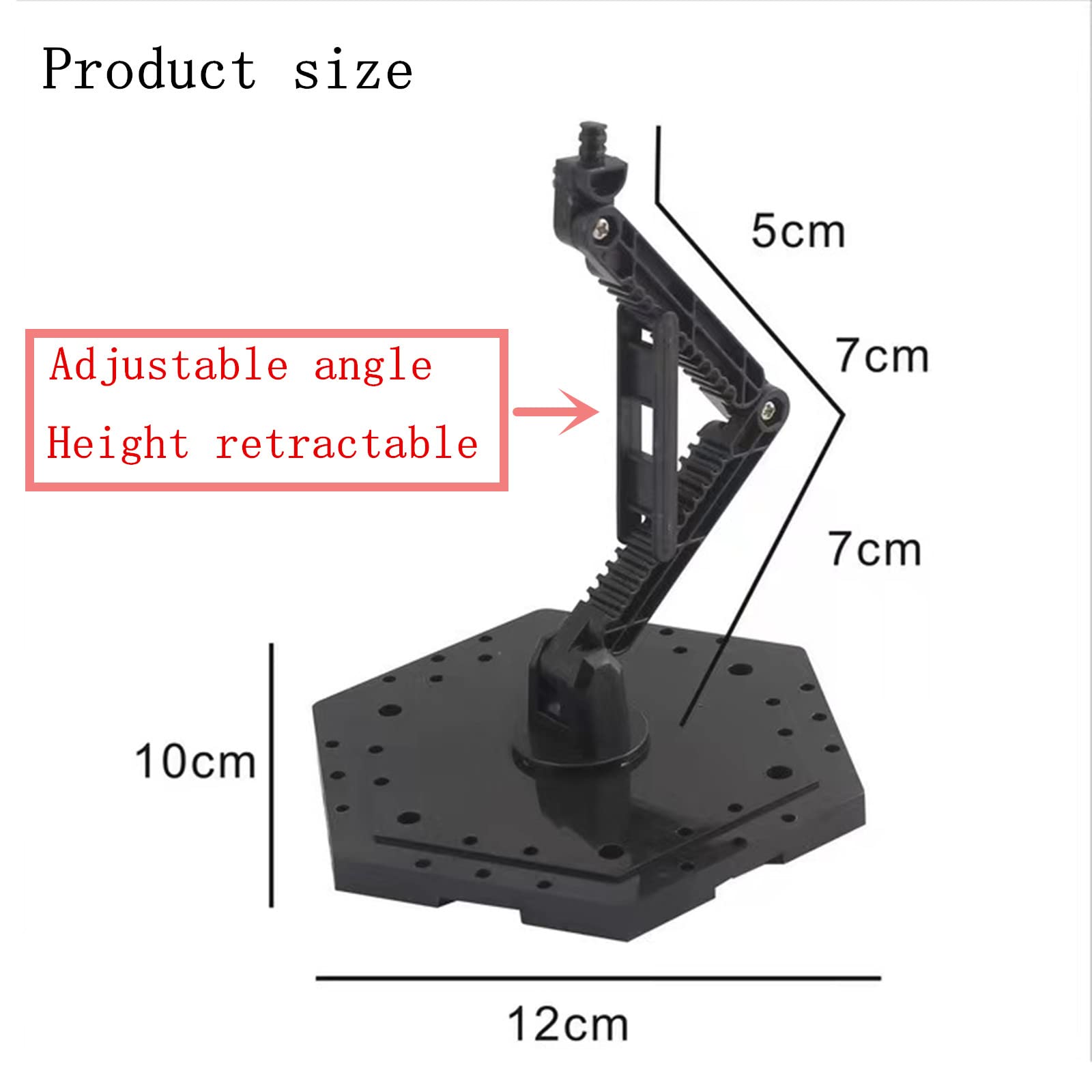 Model Display Shelf,Model Display Rack,Suitable for Gundam Model Stand Action Figure Stand and HG, MG and RG Model Character Display Stand. (Two)