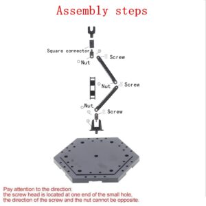 Model Display Shelf,Model Display Rack,Suitable for Gundam Model Stand Action Figure Stand and HG, MG and RG Model Character Display Stand. (Two)