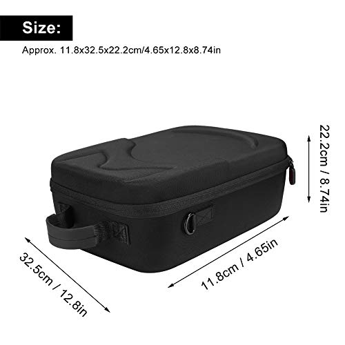 Jopwkuin VR Carrying Case, Storage Bag Abrasion Resistant Nylon with Shoulder Strap for Oculus Quest(Black)