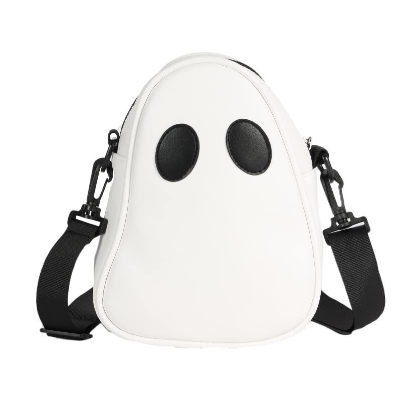 LoveWLC Special Ghost Face Handbags,White PU Ladies Purse