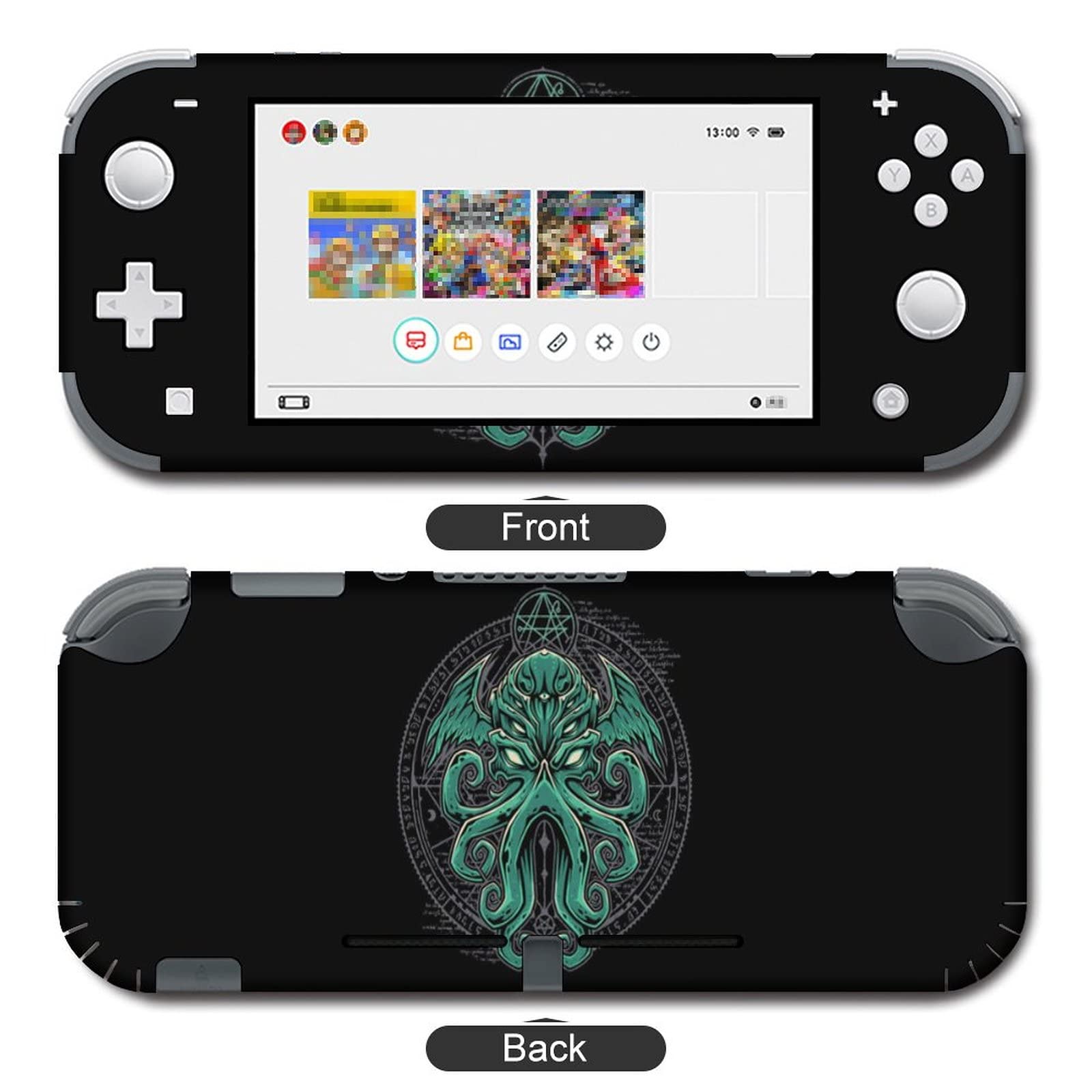 Cthulhu Switch Skin Sticker Pretty Pattern Full Wrap Skin Protective Film Sticker Compatible with Switch Lite