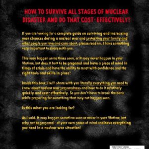 The Nuclear War Survival Bible for Preppers: The Ultimate Guide to Survive a Nuclear Fallout Including Stockpiling, Water Storage, Home Defense, and Essential Medical Supplies