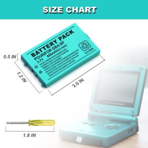 Gameboy Advance SP Battery: Gameboy SP Battery Replacement Lithium-ion Batteries - Compatible with Nintendo GBA SP Battery (3.7V 850mAh)