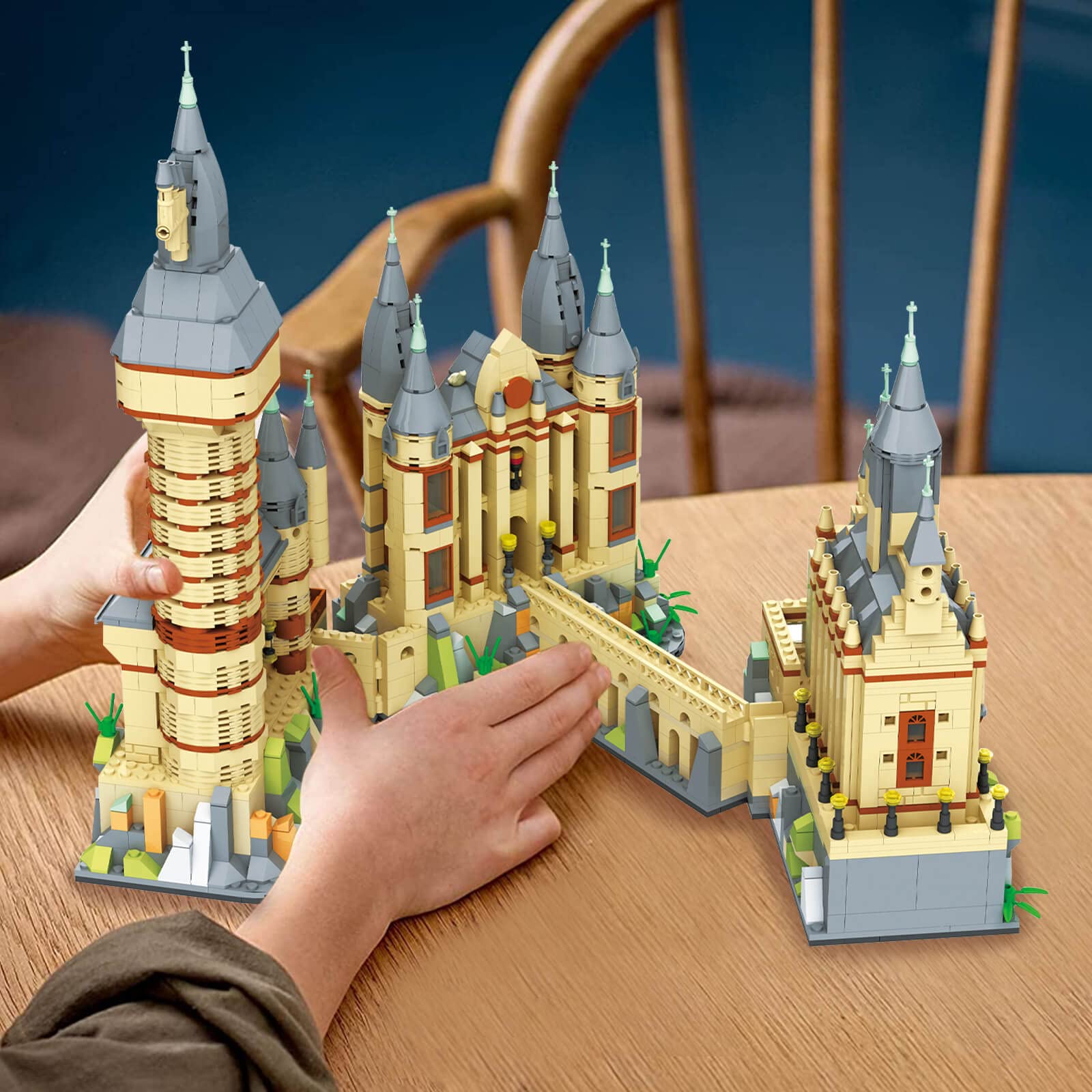 Vziimo Castle 2680PCS Building Set, Cool Creative Gift Movie Collectible Display Model Kit for 8+ Teens Adult to Build (Mini-Blocks)