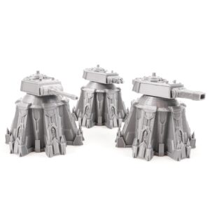 heavy weapon towers - tabletop terrain by war scenery for wargames and rpgs 28mm 32mm miniatures