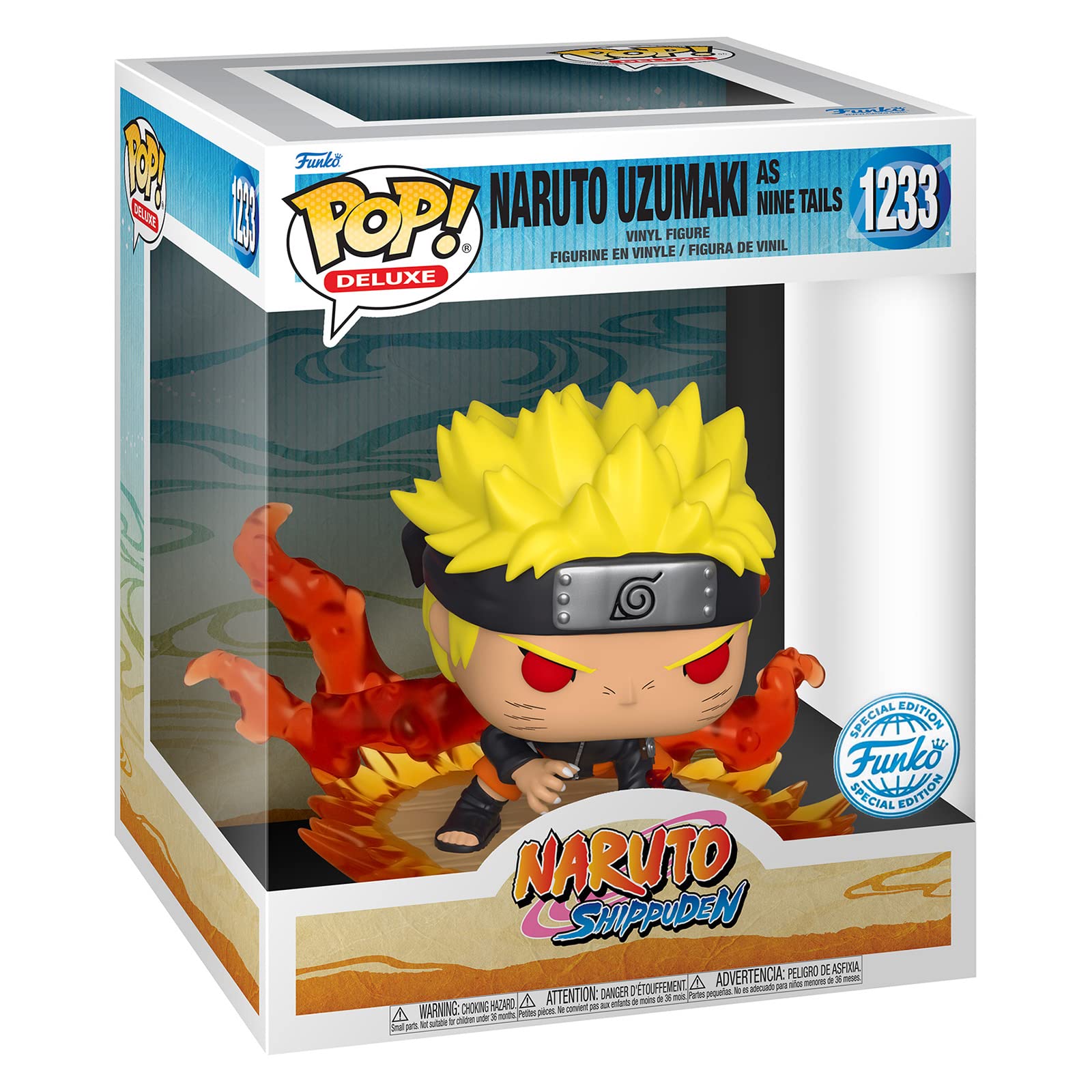 Funko POP! Deluxe: Naruto Uzumaki - Naruto Uzumaki As Nine Tails - Amazon Exclusive - Collectable Vinyl Figure - Gift Idea - Official Products - Toys for Kids and Adults