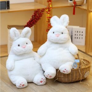 Alwoligag Rabbit Stuffed Animal Plush Toy, Rabbit Anime Body Pillow, Kawaii Plush Stuff Animal, Big Plushie Stuffed Dog Squishy Pillow Gifts for Boys Girls (24")