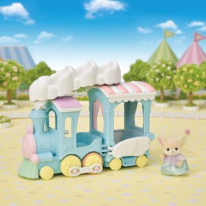 Calico Critters Floating Cloud Rainbow Train - Toy Vehicle Playset with 1 Collectible Figure