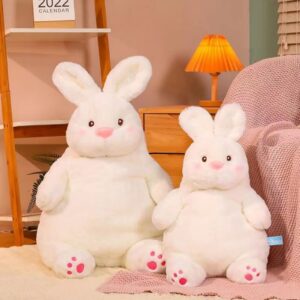 Alwoligag Rabbit Stuffed Animal Plush Toy, Rabbit Anime Body Pillow, Kawaii Plush Stuff Animal, Big Plushie Stuffed Dog Squishy Pillow Gifts for Boys Girls (24")