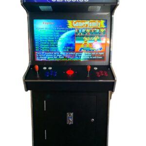 TOP US VIDEO ARCADES Full Size Commercial Grade Upright Standup Arcade Machine 2 Player 4500 Games 32 inch Screen Black