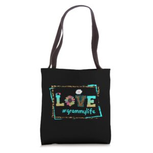 womens love grammy life grammy love for grandmother summer m tote bag