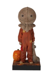 royal bobbles trick 'r treat sam glow-in-the-dark collectible bobblehead statue