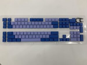 suitable logitech g915tkl g915 g815 keyboard keycaps, 111 keys. replacement keycaps mechanical gaming keyboard… (blue and purple)