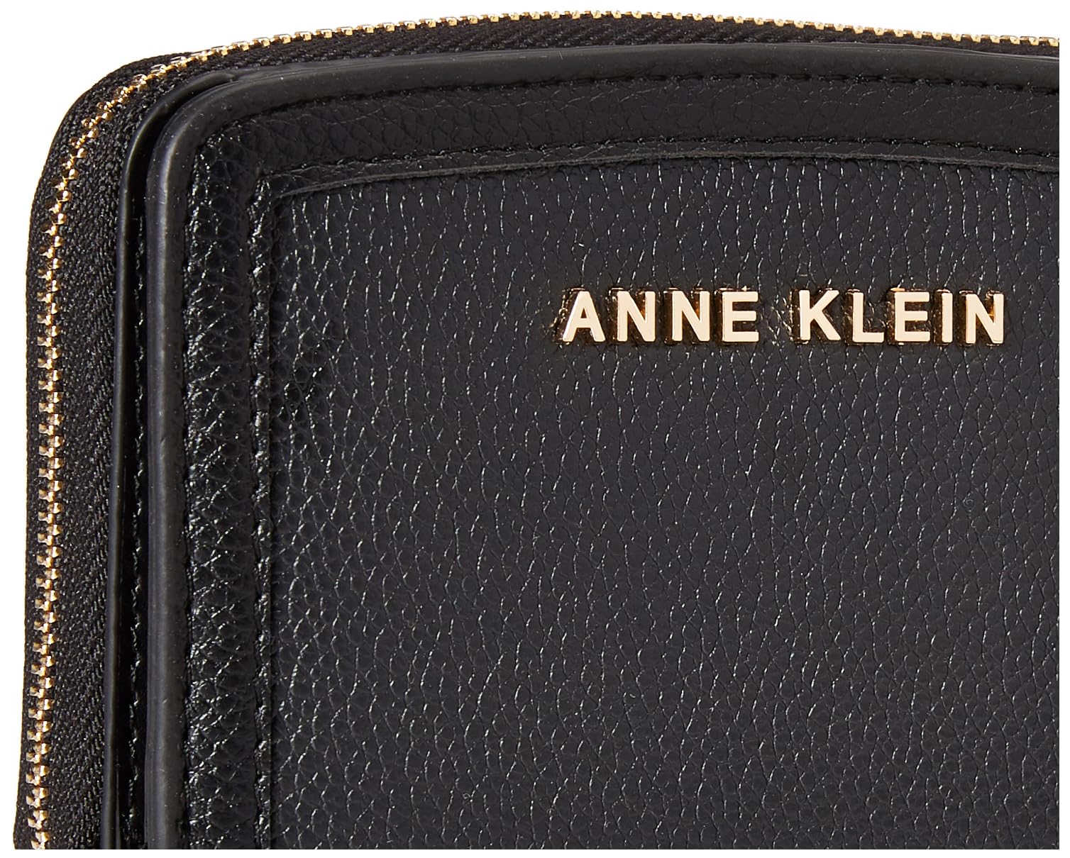 Anne Klein AK Small Curved Wallet, Black