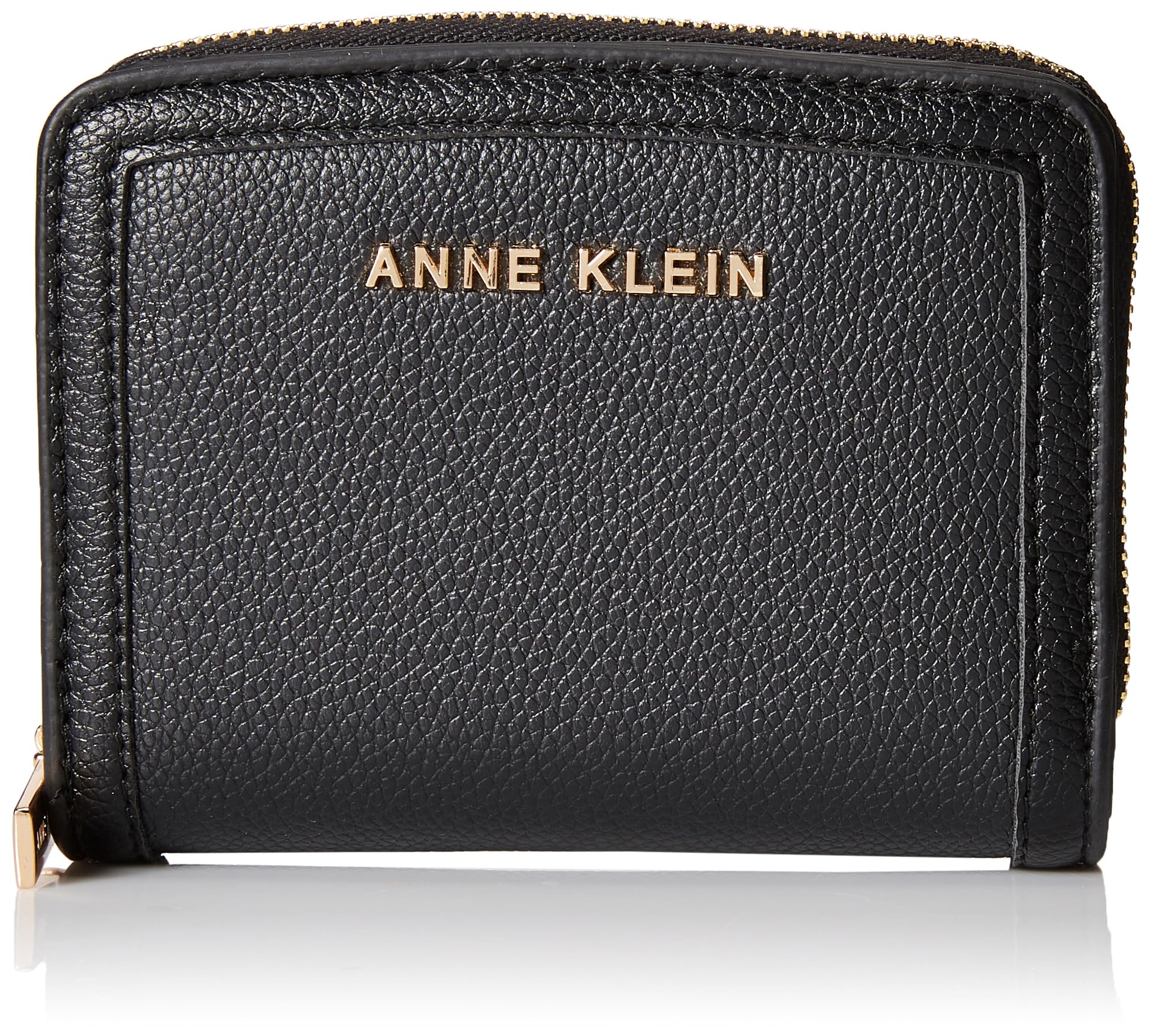 Anne Klein AK Small Curved Wallet, Black