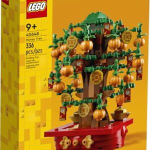 LEGO Money Tree Building Kit for Kids Aged 9 Plus, Lunar New Year Gift for Boys and Girls Sparks Pretend Play, Seasonal Decor 40648