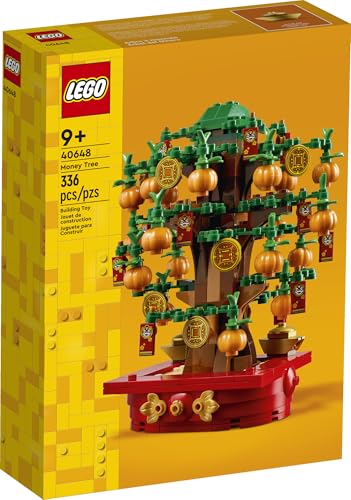 LEGO Money Tree Building Kit for Kids Aged 9 Plus, Lunar New Year Gift for Boys and Girls Sparks Pretend Play, Seasonal Decor 40648