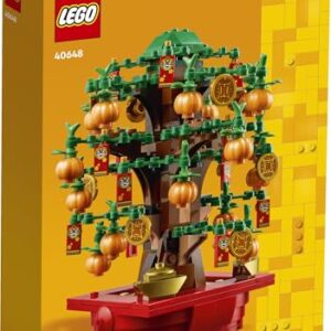 LEGO Money Tree Building Kit for Kids Aged 9 Plus, Lunar New Year Gift for Boys and Girls Sparks Pretend Play, Seasonal Decor 40648