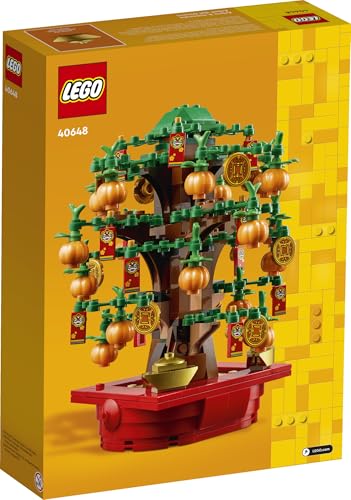 LEGO Money Tree Building Kit for Kids Aged 9 Plus, Lunar New Year Gift for Boys and Girls Sparks Pretend Play, Seasonal Decor 40648