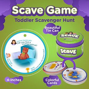 Zetz Brands Toddler Scavenger Hunt Game at Home - Extra-Thick Cards for Discovery & Vocabulary - A Cooperative Family Game, Toddler Toys, Preschool Activities & Gifts for 2-5 Yr Old Boys & Girls