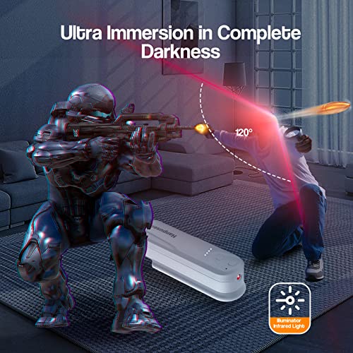 Hanpusen Battery Pack with Ir Light for Oculus Quest 2, Ir Illuminator Infrared Light with 5000mAh Charger for Quest 2 Accessories, Enhance Tracking in Dark Extended 2-4 Hours Play Time