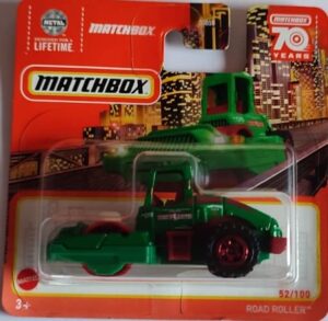 matchbox road scooter green 52/100 series 2023 road roller