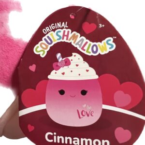 Squishmallows 8 Inch Cinnamon The Shake Plush with Love On Belly - Join The 2023 Valentine's Day Squad Stuffed Animal Toys