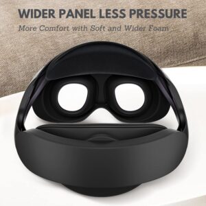 VRMASTER Forehead Cushion Pad for Meta Quest Pro Accessories Relieve Forehead Pressure with 2 Pieces Alternative Foam Pad Custom Design